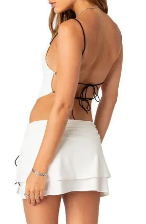 EDIKTED Beatriz Open Back Camisole
