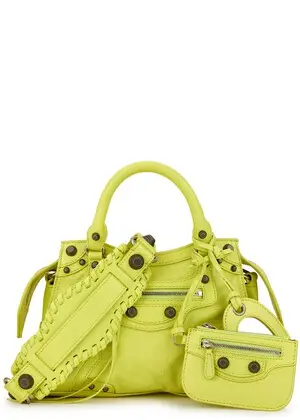 Balenciaga Neo Cagole City Xs Leather Top Handle Bag, Top Handle Bag