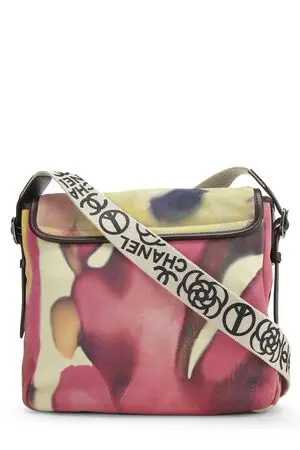 Chanel Suede Flower Power Messenger Bag