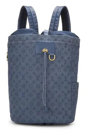 LOUIS VUITTON Monogram Denim Chalk Backpack