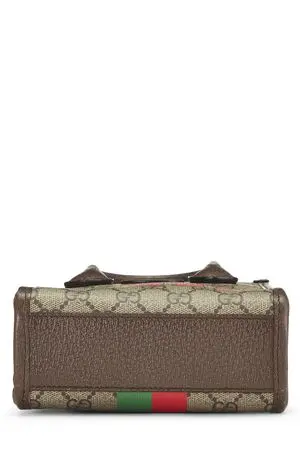 Gucci Gg Supreme Tiger Print Tote - Brown