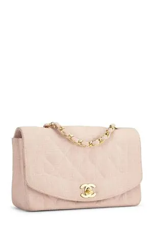 Chanel Linen Diana Flap Bag