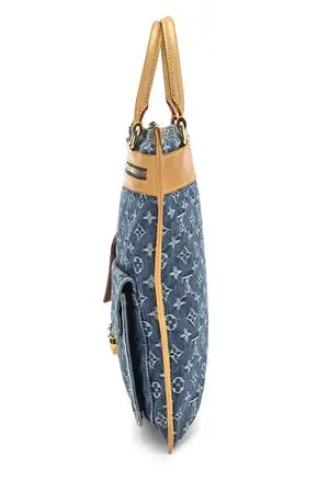 LOUIS VUITTON Monogram Denim Flat Shopper