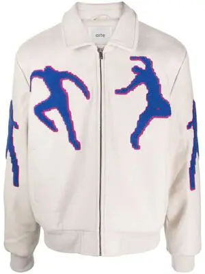 【ArteAntwerp】 Jonah Pixel Dancer Jacket Arte Antwerp Jonah Pixel Dancer Jacket In Cream - 43% Off