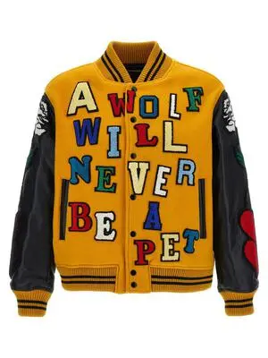 UNDERCOVERISM X K. Tolnoe 'varsity' Bomber Jacket - Yellow