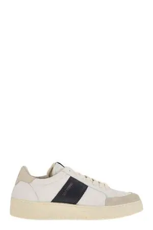 SAINT SNEAKERS Sail Leather And Suede Trainers - Multicolor
