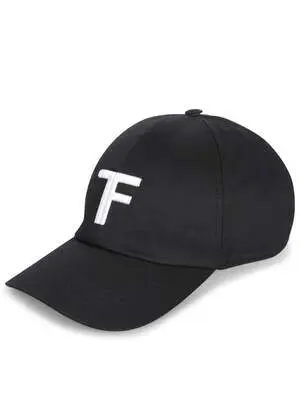 TOM FORD Brushed Cotton Baseball Cap With Logo - Black