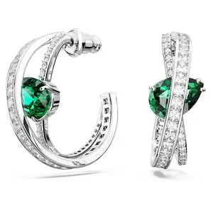 SWAROVSKI Hyperbola Hoop Earrings - Green