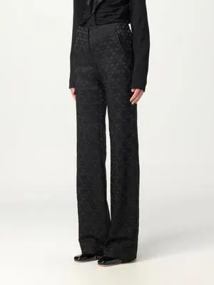 Alberta Ferretti Textured Wide Leg Trousers