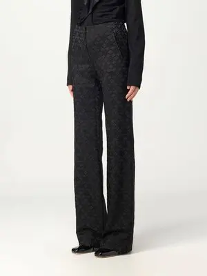Alberta Ferretti Textured Wide Leg Trousers