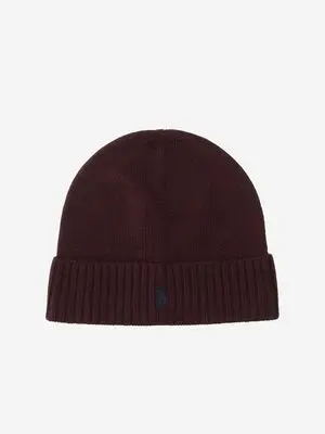 Polo Ralph Lauren Logo Beanie Burgundy