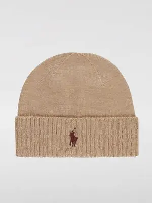 Ralph Lauren Logo Beanie - Camel