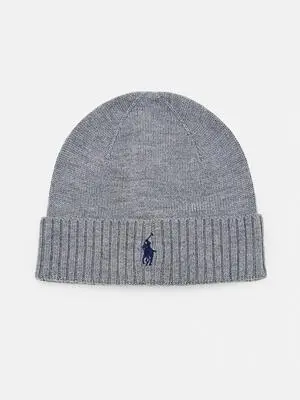 Polo Ralph Lauren Logo Beanie Grey