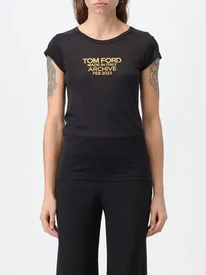 TOM FORD Silk T-shirt - Black