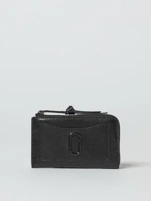 Marc Jacobs Saffiano Leather Credit Card Holder - Black