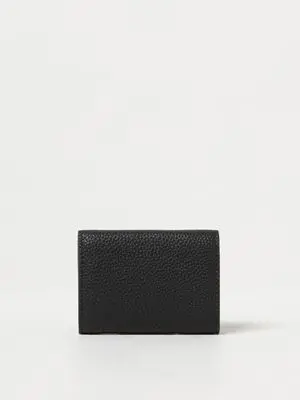 Emporio Armani Wallet In Grained Synthetic Leather - Black