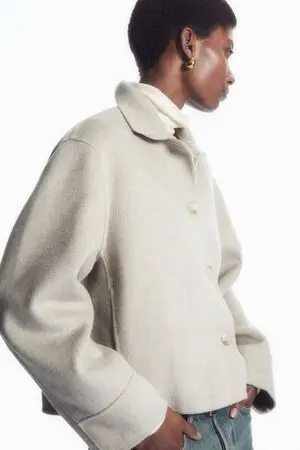 Cos Boxy Double-faced Wool Jacket