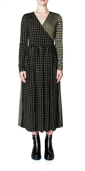 Stine Goya Alina Dress In Mix - Black