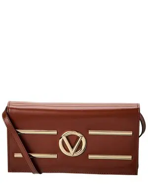 VALENTINO BY MARIO VALENTINO Lena Dorado Leather Shoulder Bag - Brown