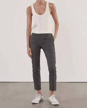 NILI LOTAN Jenna Pant In Gunmetal - Grey