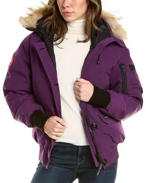 Canada Goose Chilliwack Down Bomber Jacket - Purple