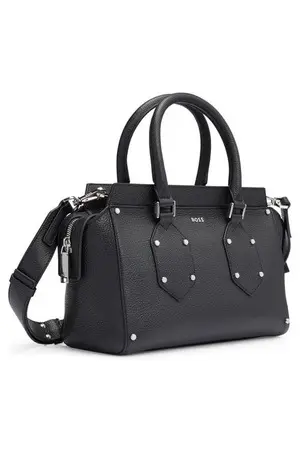 BOSS Small Ivy Leather Shoulder Bag