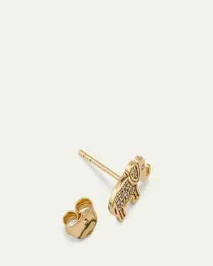 SYDNEY EVAN 14k Yellow Diamond Elephant Stud Earring - Gold