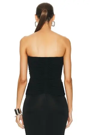 Saint Laurent Strapless Crepe Top