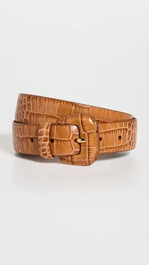 Anderson's Croc-effect Leather Belt