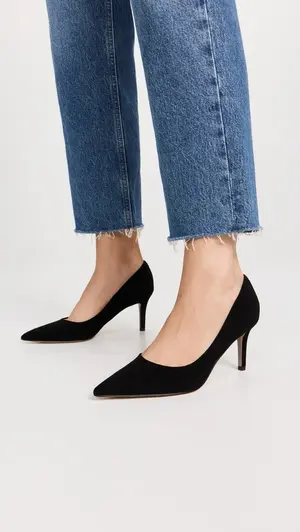 Sam Edelman Vienna Pointed Toe Stiletto Pumps - Black