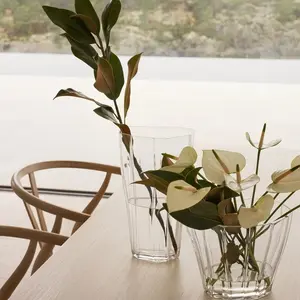 ORREFORS Low Reed Vase