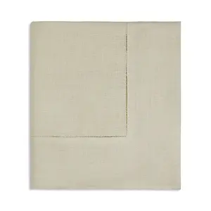 SFERRA Festival Square Hemstitched Tablecloth, 66 X 66 Stone