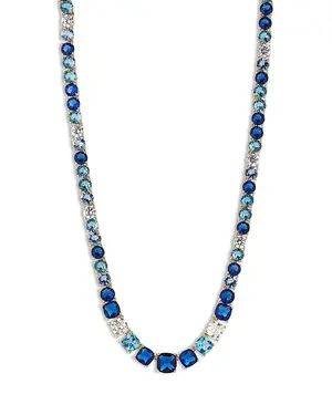 Nadri Rockstars Mixed Stone Collar Necklace - Blue