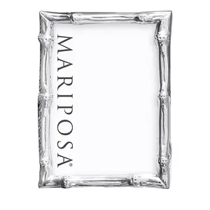 MARIPOSA Bamboo Look Frame, 5 X 7 - Silver