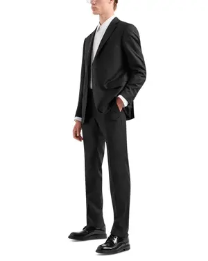 Emporio Armani Essential G Line Regular Fit Notch Lapel Suit - Black