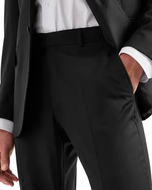 Emporio Armani Essential G Line Regular Fit Notch Lapel Suit - Black