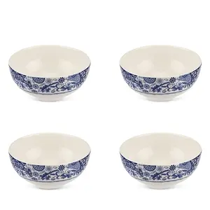 SPODE Italian Brocato 6.5 Bowl, Set Of 4 - Blue