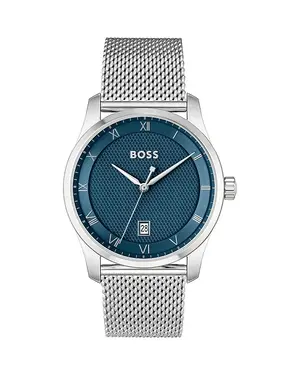 Hugo Boss Principle 41mm Watch - Blue/silver