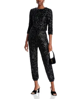 Aqua Sequin Long-sleeve Top Exclusive