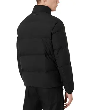 Emporio Armani Essential Quilted Puffer Coat - Solid Black
