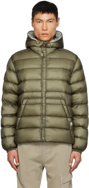 C.P. COMPANY C.P. Company Khaki D.D. Down Jacket 335 Silver Sage