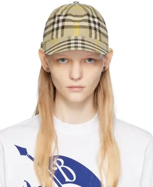 Burberry Burberry Khaki Check Cap - Hunter