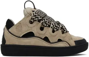 LANVIN Lanvin Beige Curb Sneakers 6210 Light Brwn/blck