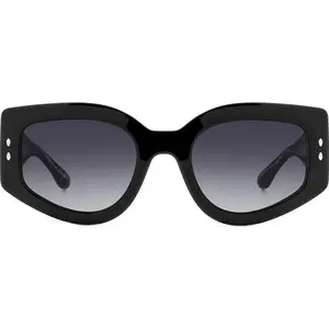 Isabel Marant 54mm Gradient Cat Eye Sunglasses - Black/grey Shaded