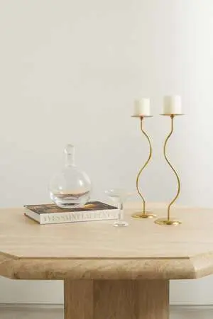 FOURTH STREET Dancing Duo Set Of Two Brass Candlesticks