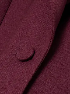 Gabriela Hearst Leiva Wool Blazer - Burgundy