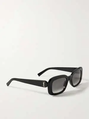 Saint Laurent Rectangular-frame Recycled Acetate Sunglasses