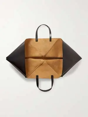 Loewe Puzzle Fold Xl Leather Tote - Black