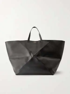 Loewe Puzzle Fold Xl Leather Tote - Black
