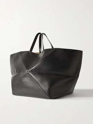 Loewe Puzzle Fold Xl Leather Tote - Black